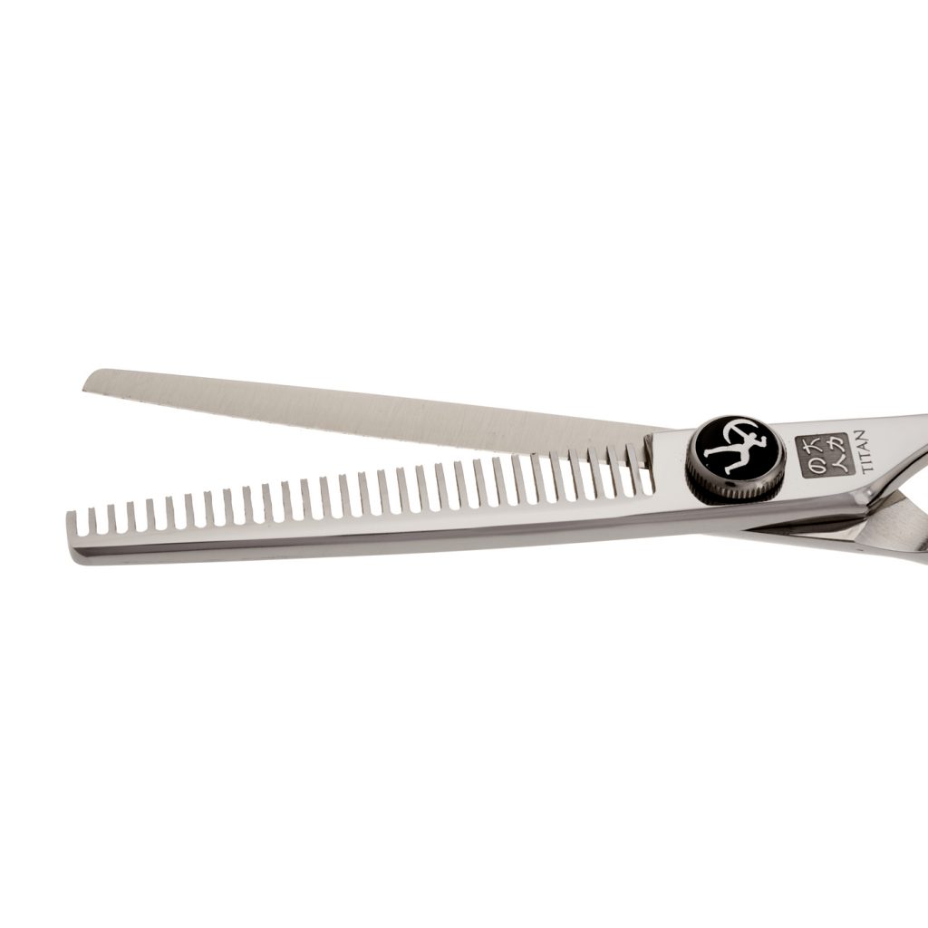 Offset Hair Thinning Scissors - Titan 1918 Professional Hair Scissors